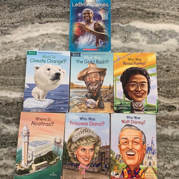 grossett & dunlap | Toys | Who Was Bookslot Of 7 All Euc Walt Disney ...